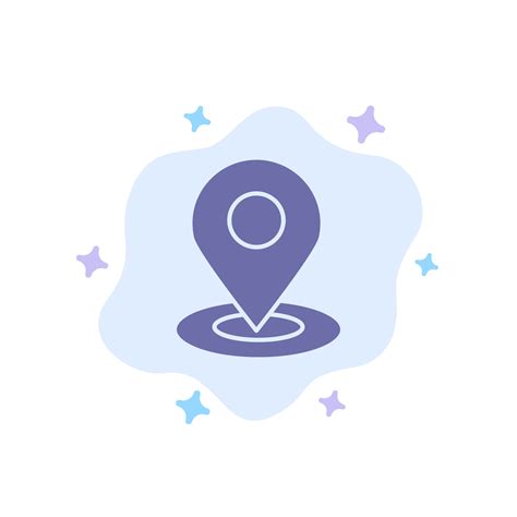 Browse Map Navigation Location Blue Icon On Abstract Cloud Background 14338504 Vector Art At