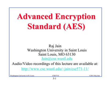 Aes Encryption Advanced Encryption Standard Explained