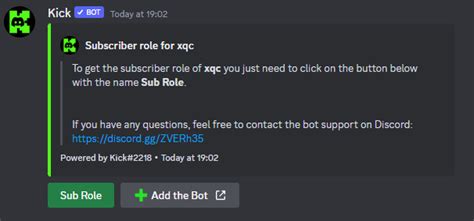 Add Kick Discord Bot Invite Link