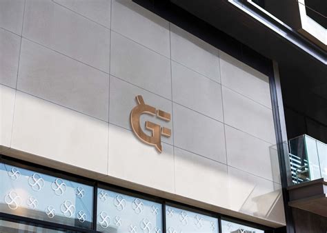 3d Logo Mockup On Office Building Wall Eymockup