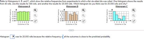 Solved Refer To Histograms A B And C Which Show The