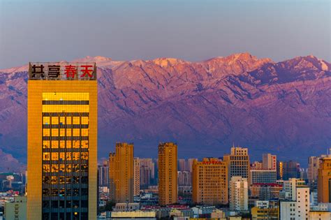 朝霞映雪最美银川 宁夏新闻网
