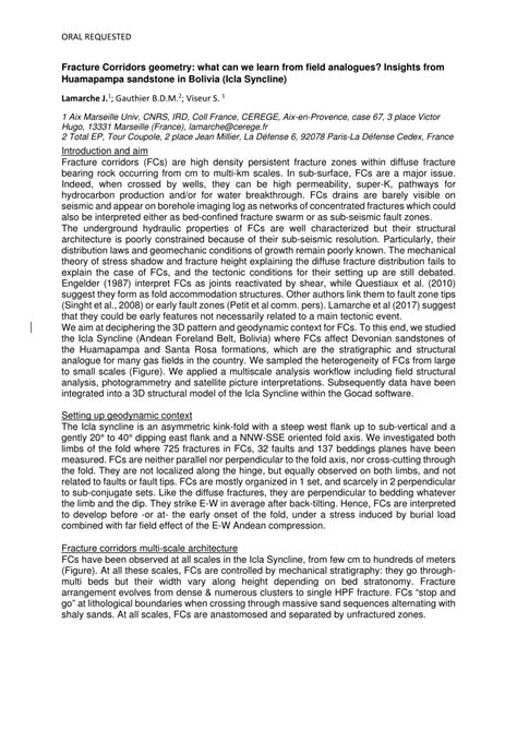 Pdf Fracture Corridors Geometry What Can We Learn From Field Analogues Insights From