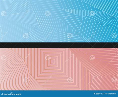 Geometric Linear Composition Abstract Background Of Parallel Lines Stock Vector Illustration
