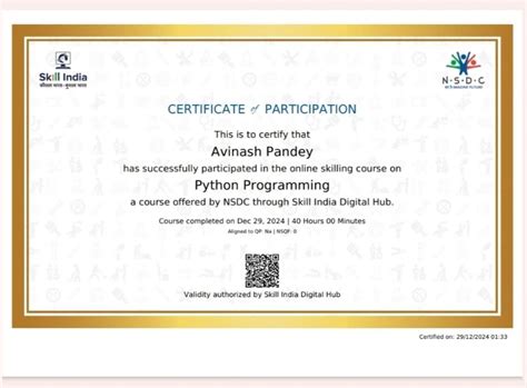 Avinash Pandey On Linkedin Pythonprogramming Skillindia Nsdc Continuouslearning Programming