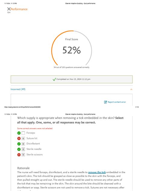 Skin Skin Elsevier Adaptive Quizzing Quiz Performance Pdf Dermatitis Methicillin