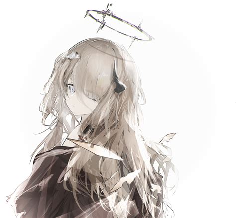 Safebooru 1girl Arknights Bangs Bare Shoulders Brown Hair Brown