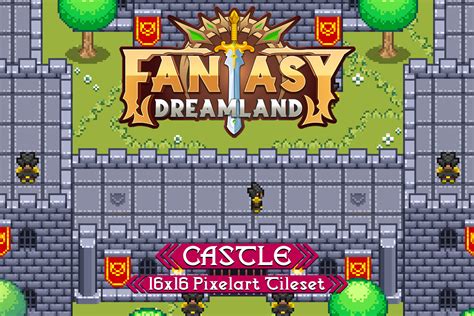 Castle Tileset 16x16 Pixelart 2d Environments Unity Asset Store