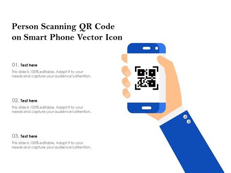 Person Scanning QR Code On Smart Phone Vector Icon Ppt PowerPoint Presentation Gallery Outfit PDF