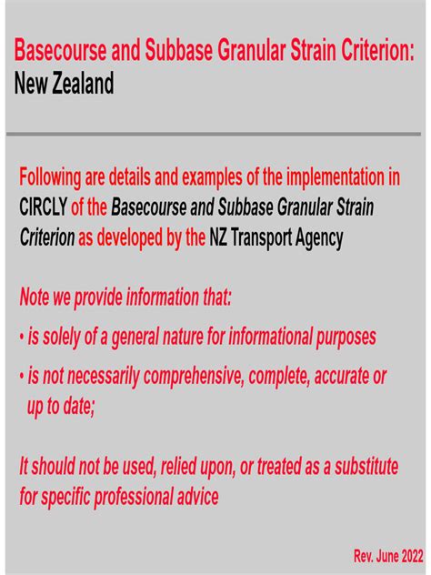 Using Rlt Repeated Load Triaxial Test Data For Granular Materials In Circly Pavement Design