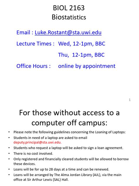 1 Biol2163 Intro To Statistics Pdf Sampling Statistics Experiment