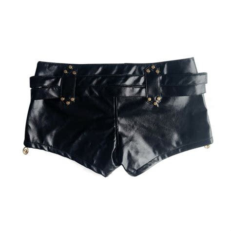 【楽天市場】レザー ショートパンツ Pu 合皮 ホットパンツ レディース ベルト付き 極小ホットパンツ クラッシュフェイクレザーショートパンツ