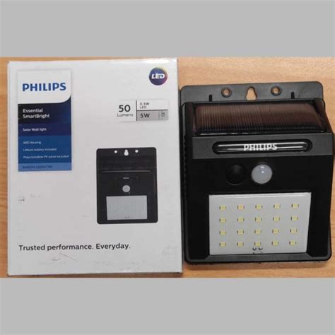 Promo Philips Lampu Dinding Pilar Sorot Solar Sel Panel Surya Bws Led Diskon Di Seller