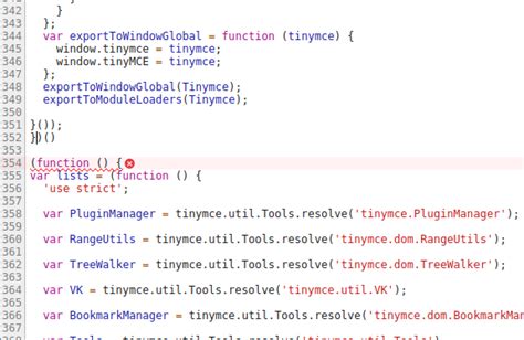 Modernthemejs Iife Broken With 475 · Issue 4164 · Tinymcetinymce
