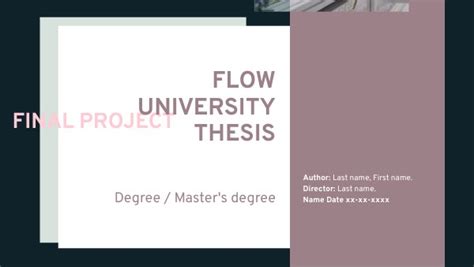 Flow University Thesis