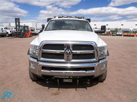 2013 Ram 4500 Hd 4wd Crew Cab Landscape Dump Truck Roller Auctions