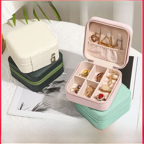 Мини шкатулка для хранения ювелирных изделий сережек украшений для рук шкатулка для колец
