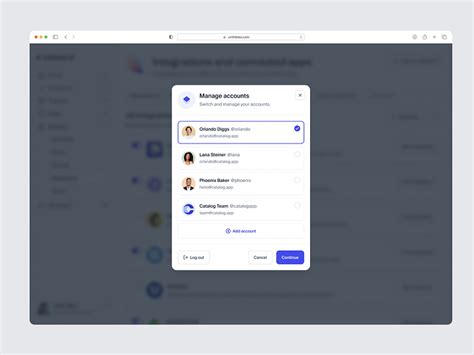 Accounts Modal — Untitled Ui By Jordan Hughes® On Dribbble