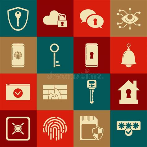 Set Password Protection And Safety Access House Under Ringing Bell Protection Of Personal