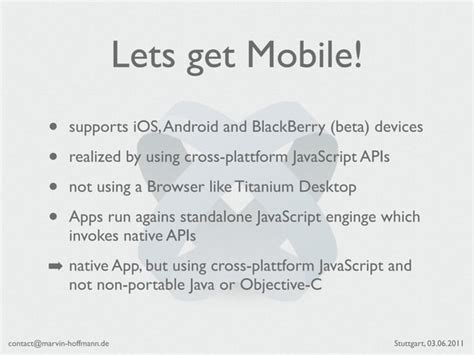 Appcelerator Titanium Hybrid App Development Ppt