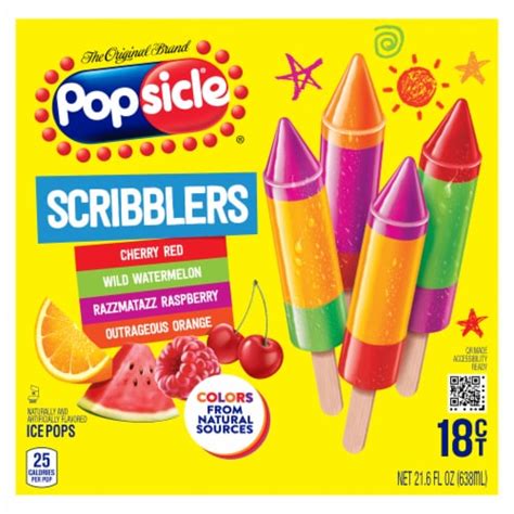 Popsicle Ice Pops Scribblers 21 6 Fl Oz Kroger