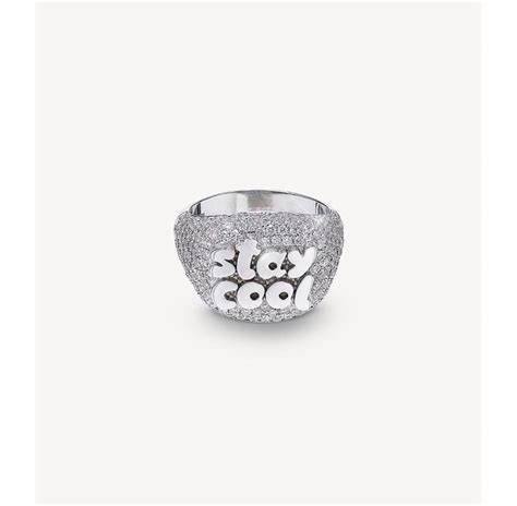 Stay Cool Mens Ring Motivational Quote Ring Valentines Day T For