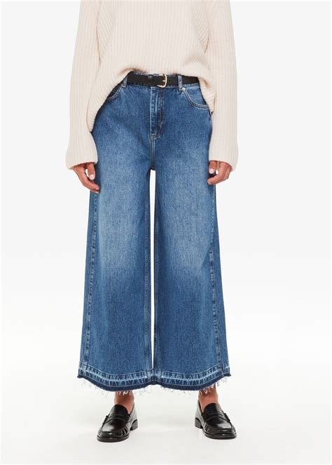 Denim Authentic Raw Hem Jean Whistles Whistles Uk