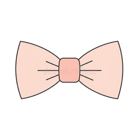 Pastel Pink Bow Tie Illustration Stock Illustration Illustration Of