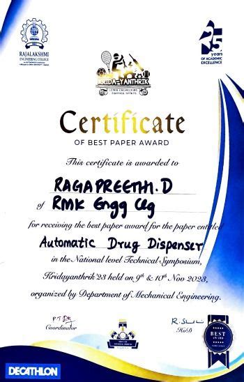 Ragapreeti D On Linkedin 1stprize 1000rs Cashaward Paperpresentation Winners Healthtech