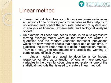 General Linear Model Statistics Pptx