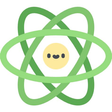 Atom Kawaii Flat Icon