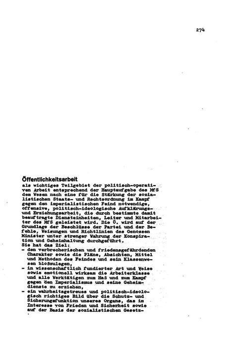 Öffentlichkeitsarbeit Begriff Der Stasi Aus Dem Wörterbuch Der Politisch Operativen Arbeit Des