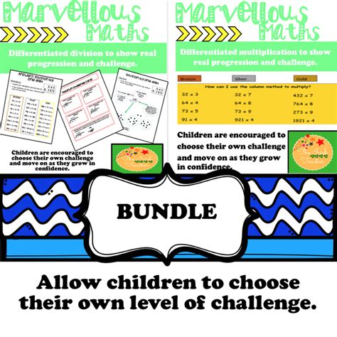 BUNDLE Multiplication And Division Differentiated Activities 4th 5th And 6th Class Lesson