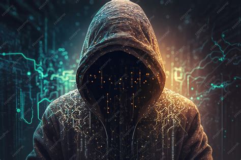 Premium Ai Image Cybersecurity Computer Hacker With Hoodie Vulnerability And