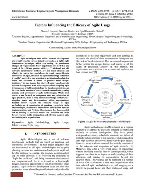 Factors Influencing The Efficacy Of Agile Usage Pdf
