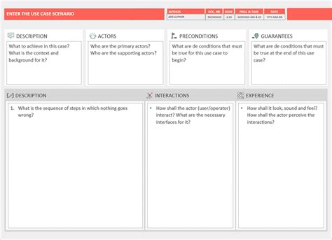 The Use Case Scenario Canvas Download Scientific Diagram