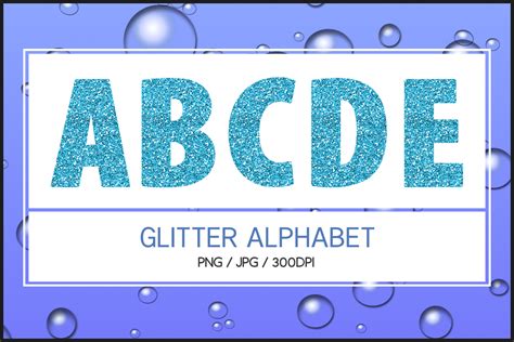 Battery Charged Blue Glitter Alphabet Graphic By Notmia · Creative Fabrica