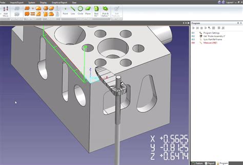 Adjusting Probe Path For Measured Feature