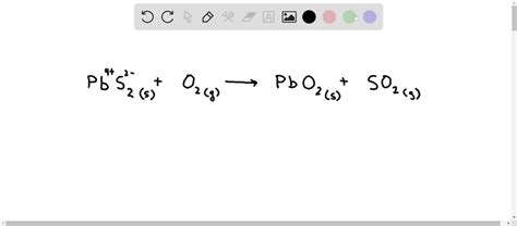 Solved Lead Iv Sulfide Reacts With Oxygen Gas To Produce Leadiv Oxide And Sulfur Dioxide