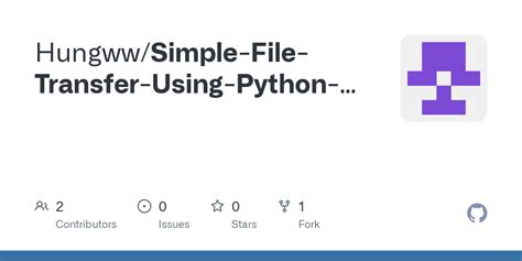 Github Hungwwsimple File Transfer Using Python Socket