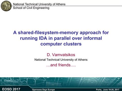 A Shared Filesystem Memory Approach For Running Ida In Parallel Over Informal Computer Clusters