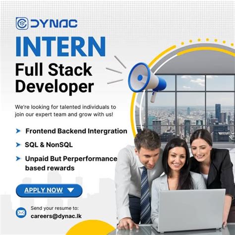 Intern Full Stack Developer At Dynac Solutions Remote Sri Lanka Itprolk