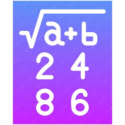 Premium Vector Print Math Sheet Vector Icon Illustration Of School