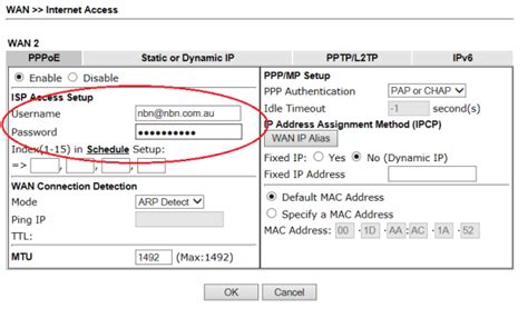 How To Connect A Draytek Vigor2860 Router To Dodo Nbn Draytek Faq