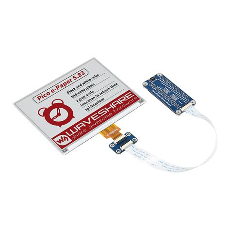 5 83 inch e paper e ink display module epaper for raspberry pi pico