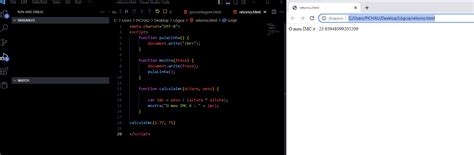 Projeto Olha o cálculo do IMC novamente JavaScript e HTML desenvolva um jogo e pratique