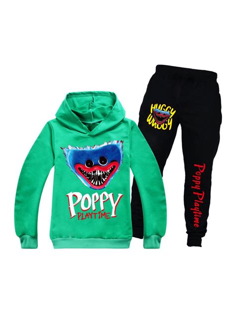 Game Poppy Playtime Multiple Colors Casual Hoodie Set For Kids 100cm ...