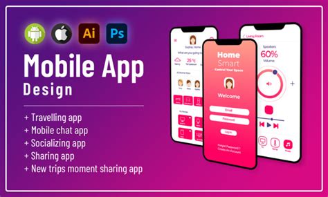 Design Your Aesthetic Mobile App Ui By Designmania360 Fiverr