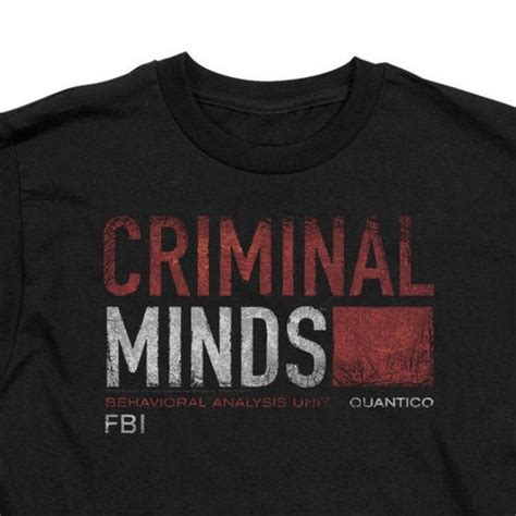 Criminal Minds Behavioral Analysis Unit Black Shirts Etsy