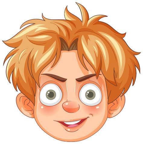 El Chico Feliz Con El Cabello Rubio Vector Gratis